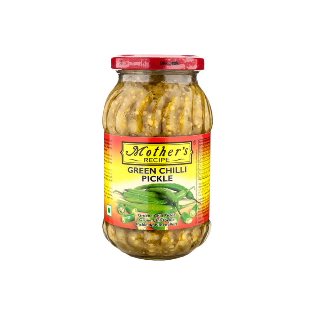 Mothers Chilli Green Pickle 500gms. - De Indian Mart