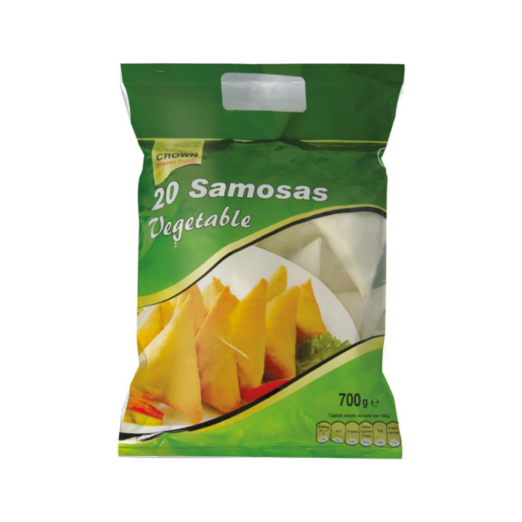 Crown Veg Samosa 20pcs. - De Indian Mart
